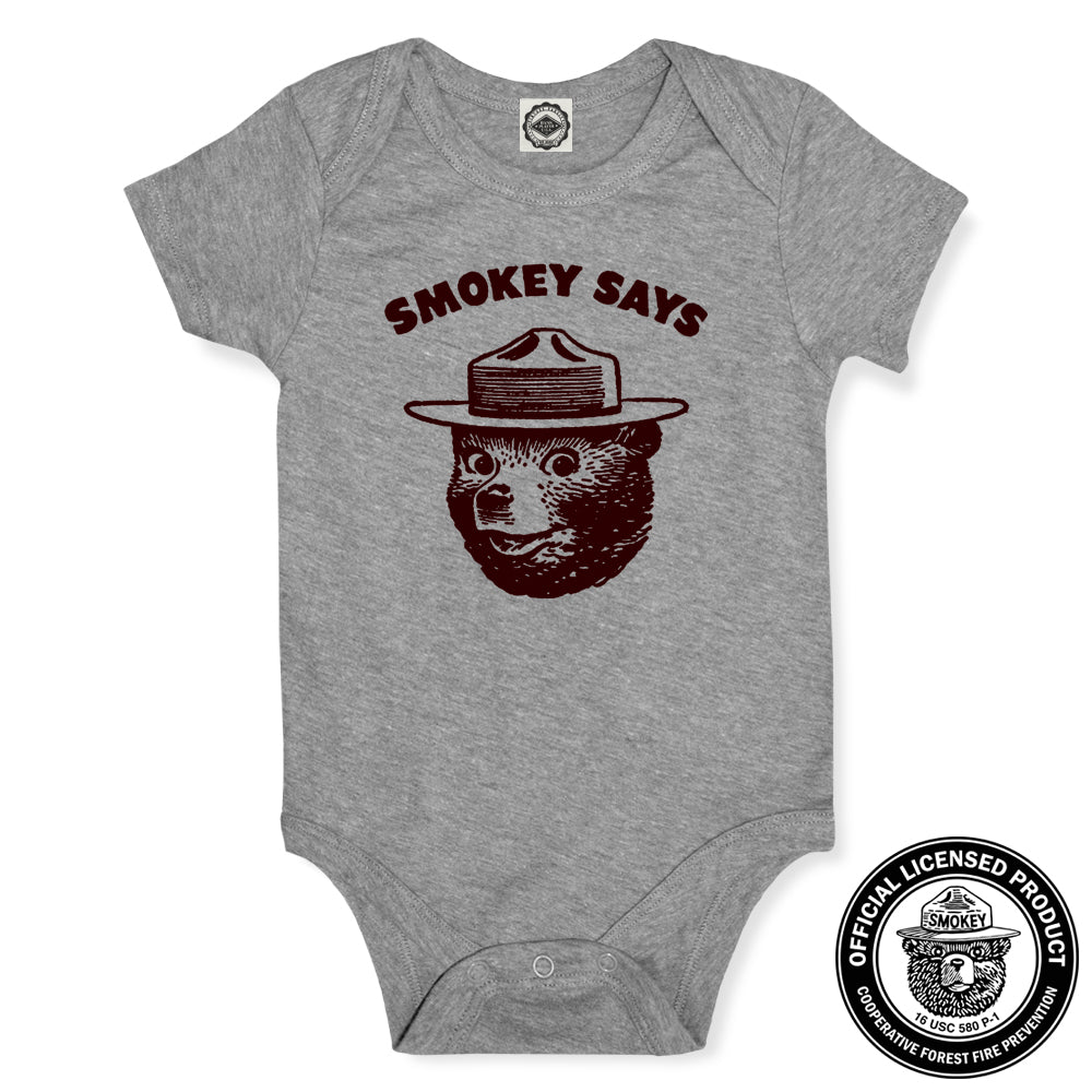Smokey Bear "Smokey Says" Infant Onesie – Hank Player