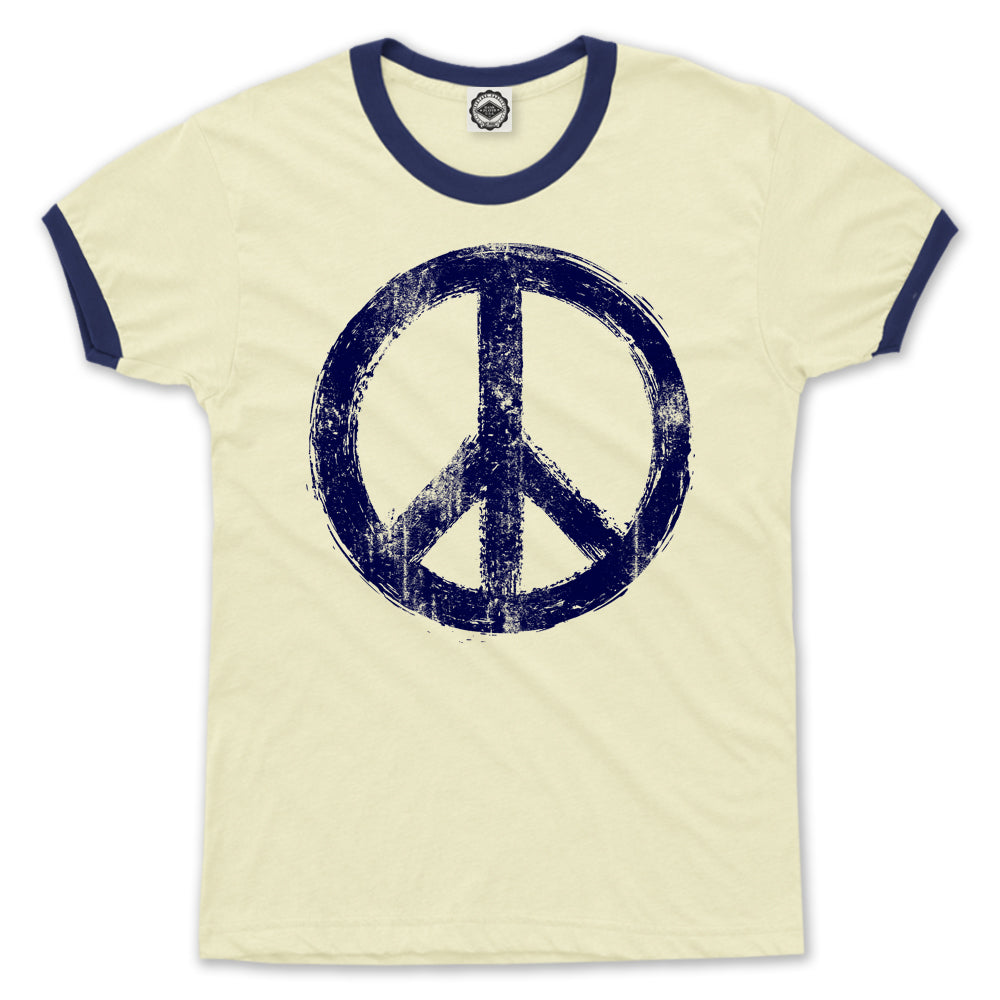 Peace Sign Unisex Ringer Tee – Hank Player