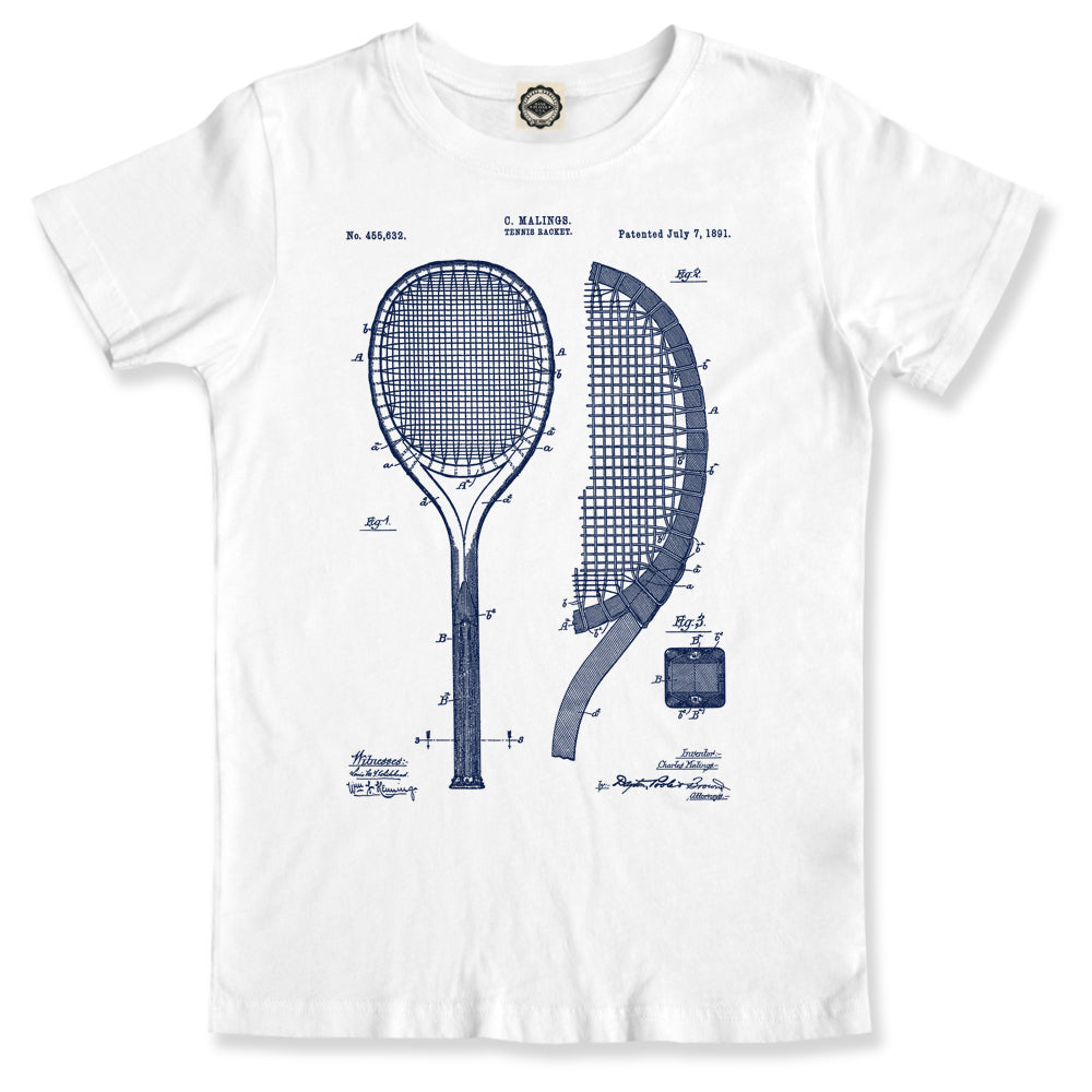 Tennis Racket Patent Kid's Tee – Hank Player