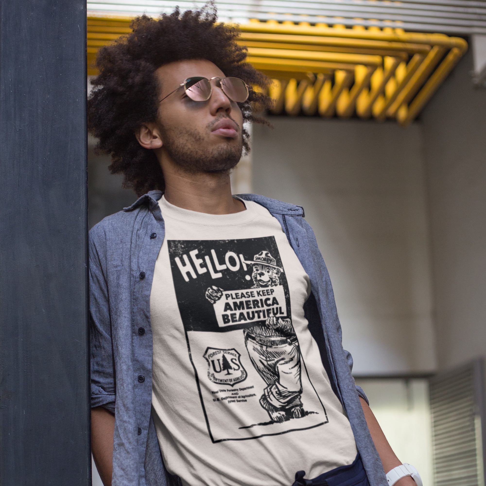 Smokey Bear "Please Keep America Beautiful" Unisex Tee – Hank Player