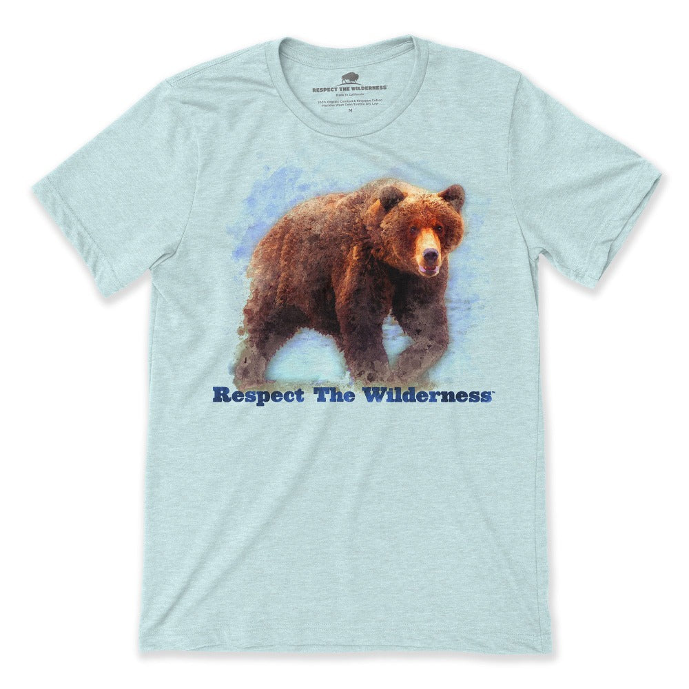 RTW Watercolor Grizzly Bear Unisex Tee – Hank Player