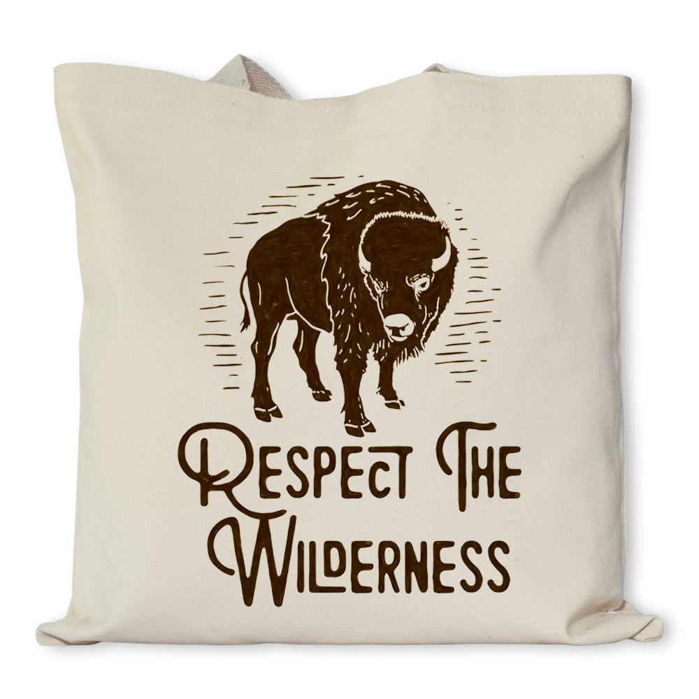 Respect The Wilderness Bison Tote Bag – Hank Player