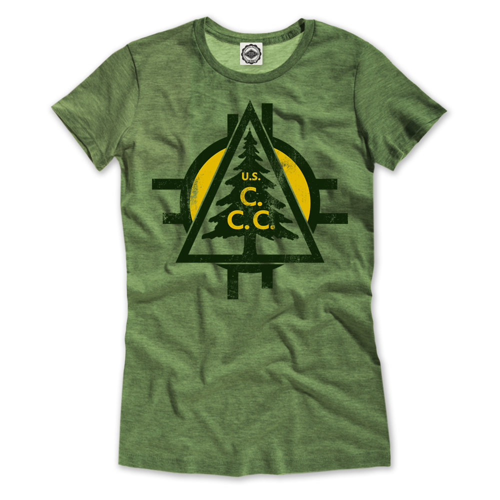 CCC (Civilian Conservation Corps) Tree Logo Women's Tee – Hank Player