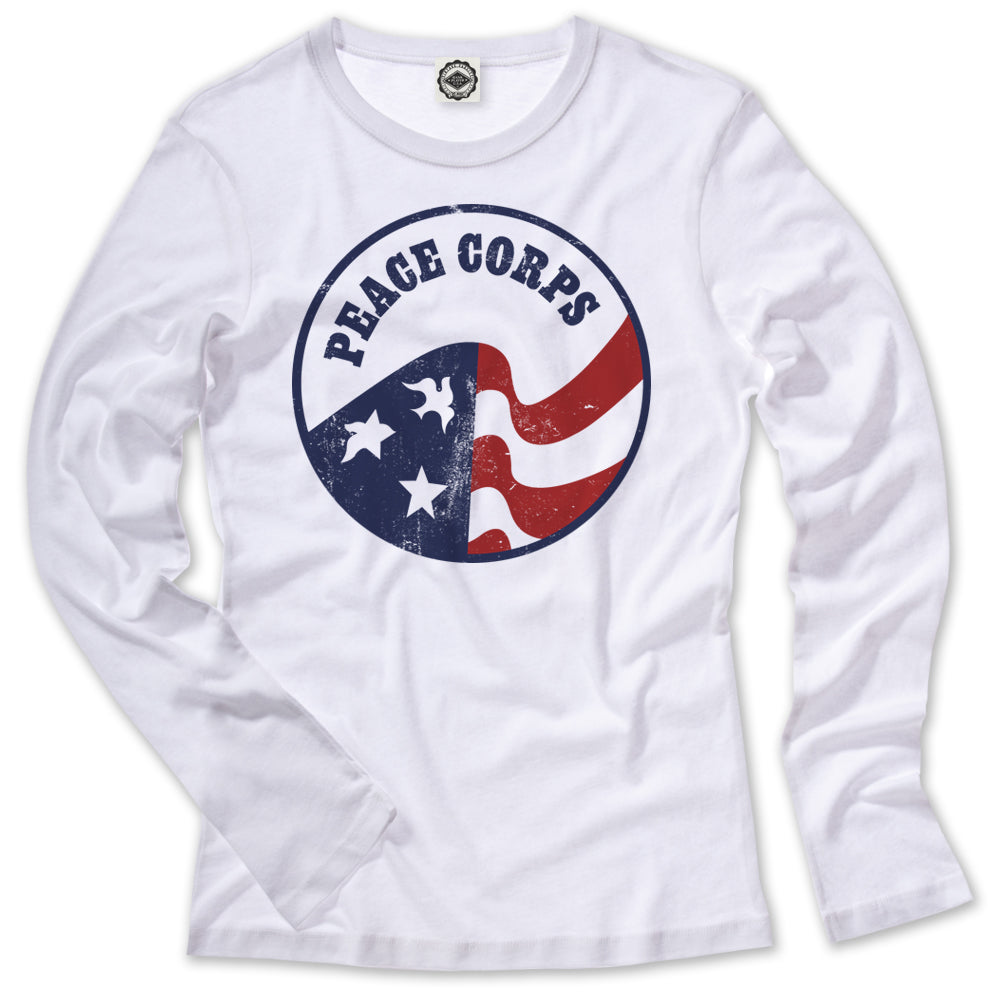 Vintage Peace Corps Logo Women's Long Sleeve Tee – Hank Player