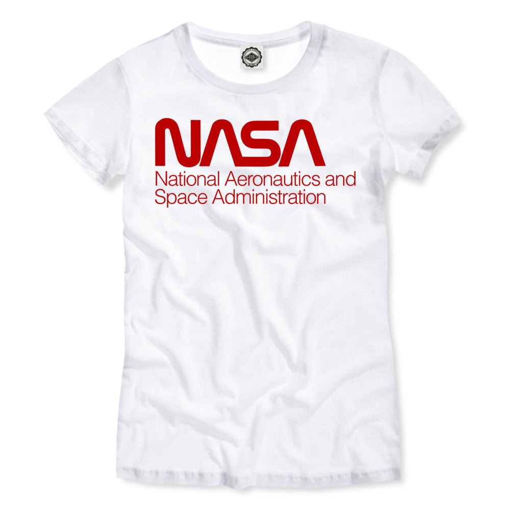 NASA (National Aeronautics And Space Administration) Logo Women's Tee ...